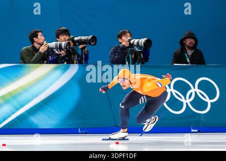 MILAN, ITALY - FEBRUARY 14: Sebas Diniz of Netherlands during the 500m ...