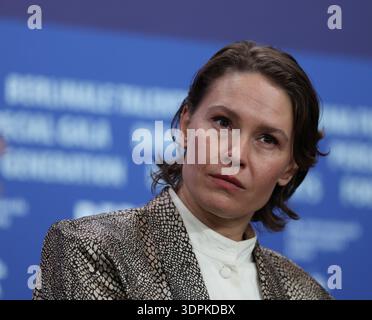 14 February 2026, Berlin: Actress Seidi Haarla stands in front of the ...