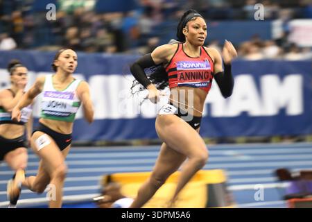 Birmingham, UK. 15th February, 2026. ANNING Amber, Novuna UK Athletics ...