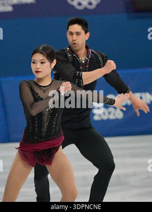 Emily Chan / Spencer Akira Howe (USA) during the Olympic Winter Games ...