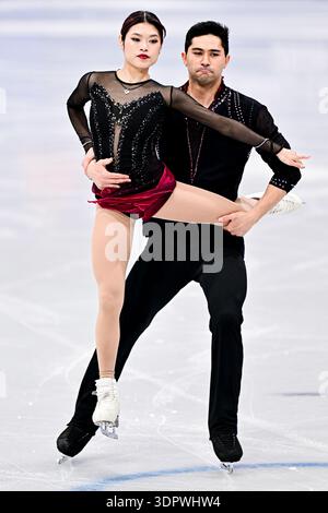 Emily CHAN & Spencer Akira HOWE (USA), during Pair Skating Short ...