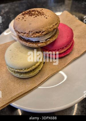 Cookies on a wooden board at a cafe in the afternoon Stock Photo - Alamy