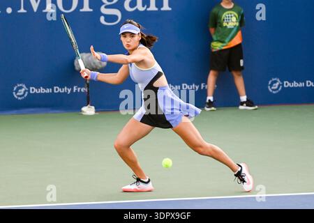DUBAI, UAE, 16th February 2026. Action from the Round of 64 match ...