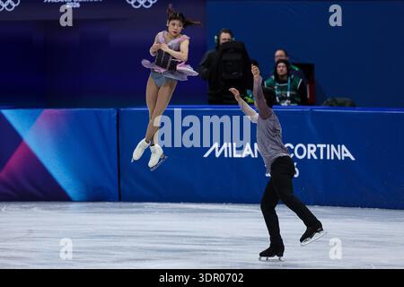 Emily Chan / Spencer Akira Howe (USA) during the Olympic Winter Games ...