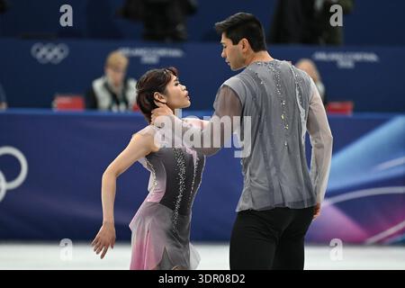 Emily Chan / Spencer Akira Howe (USA) during the Olympic Winter Games ...