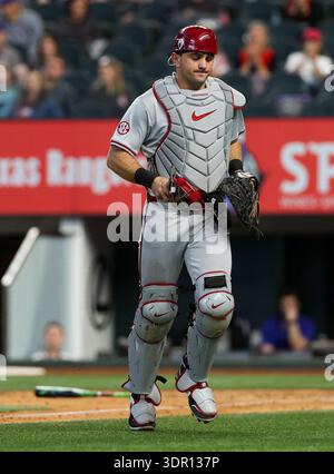 Arkansas' Ryder Helfrick (27) during an NCAA regional baseball game on ...
