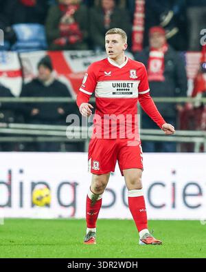 Matt Targett of Middlesbrough during the Coventry City v Middlesbrough ...
