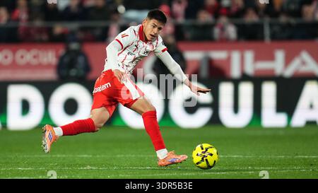Claudio Echeverri of Girona during the Spanish championship LaLiga ...