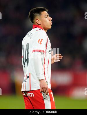 Claudio Echeverri of Girona during the Spanish championship LaLiga ...