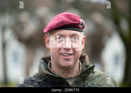 Calw, Germany. 17th Feb, 2026. Andreas Kühne (r), Brigadier General of ...