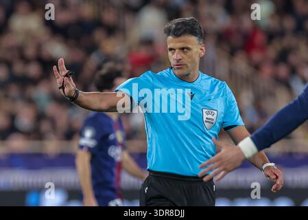 Monaco, Monaco, 17th February 2026. The Referee Jesus Gil Manzano of ...