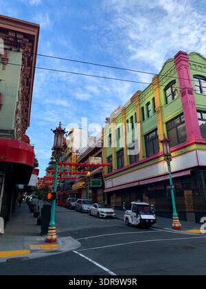 Colorful facade with streetlight in The Historical center of Town of ...