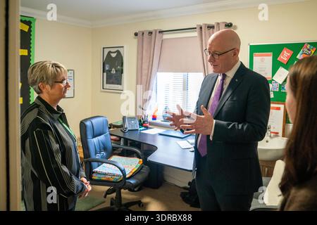 (left to right) Mental Health worker Jamie Giants, orchard worker Lucy ...