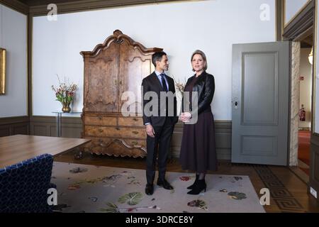 THE HAGUE – Formateur Rob Jetten (D66) receives Eelco Heinen (VVD) at ...