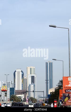 Manama, Bahrain - Feb 10, 2026: Seef District. Seef is a premier ...