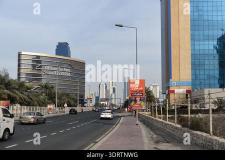Manama, Bahrain - Feb 10, 2026: Seef District. Seef is a premier ...