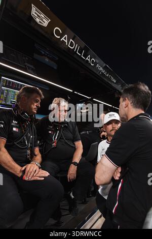 (L to R): Marc Hynes (GBR) Cadillac Formula 1 Team Chief Racing Officer ...