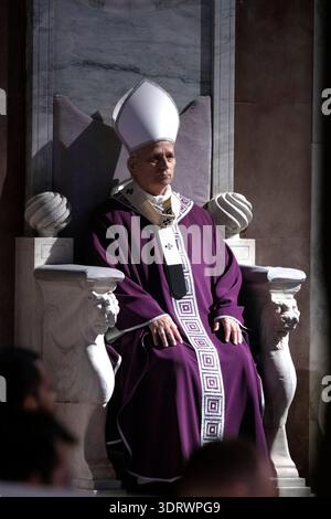 Pope Leo XIV celebrates Mass in the Japoma Stadium, in Douala, Cameroon ...