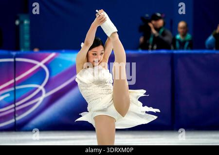 Women’s Figure Skating, SHIN Jia from Korea at the 2026 Winter Olympics ...