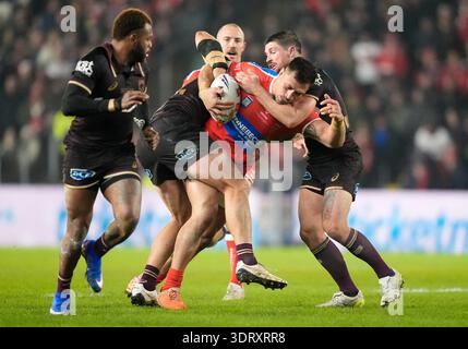 Sauaso Sue of Hull KR during the Betfred Challenge Cup Final match ...