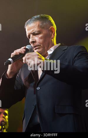 Jose Salazar, the singer from the group Los Chunguitos performs during ...