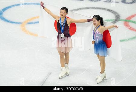 Kaori Sakamoto and Ami Nakai (JPN), Second and Third Place, Silver and ...