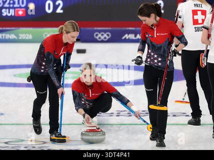 United States' Taylor Anderson-Heide, Tabitha Peterson and Cory Thiesse ...
