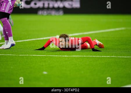 Superligakampen mellem FC Nordsjaelland og Vejle Boldklub paa Right To ...