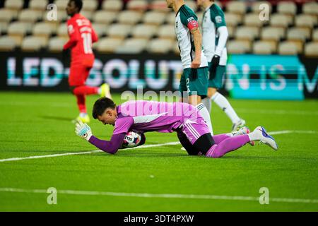 Farum, Denmark. 20th Feb, 2026. Superligakampen mellem FC Nordsjaelland ...