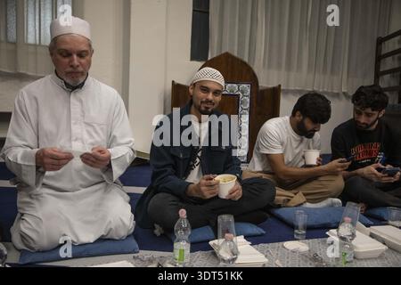 Milan, Via Meda, San Gottardo, Al-Wahid Mosque. Iftar, breaking the ...
