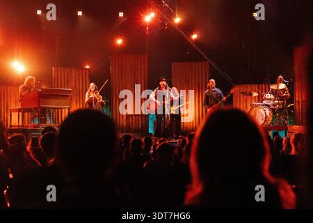 Erika Jonsson performs the song ''Fran landet'' during the afterparty ...