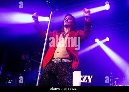 Professional Wrestler and Singer Chris Jericho of Fozzy performs ...
