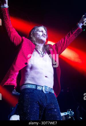 Professional Wrestler and Singer Chris Jericho of Fozzy performs ...