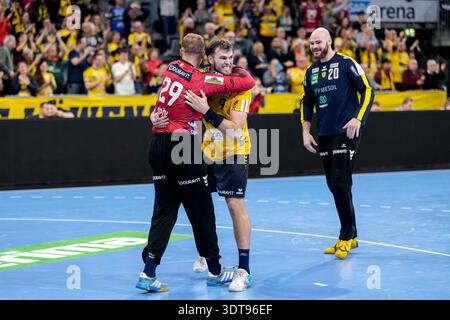 David Späth (goalkeeper, RNL, 29), player of the Rhein-Neckar-Löwen ...