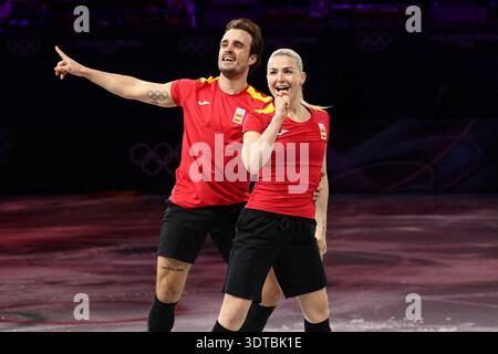 Olivia Smart and Tim Dieck of Spain perform during the figure skating ...