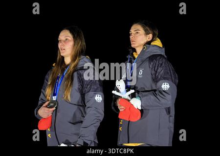 Lisa Buckwitz (GER) 2nd place, Silver Medal during the Olympic Winter ...