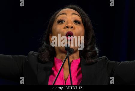 Malia Cohen speaks at the 2026 California Democratic Party State ...
