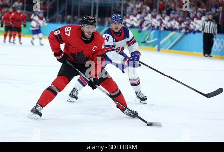 February 22, 2026: Connor McDavid (97) of Canada during the Mens Ice ...