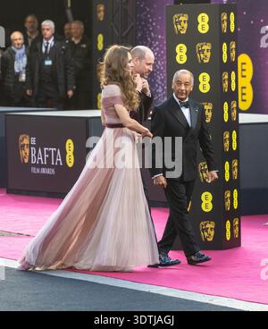 Catherine, Princess of Wales, arrives at the 2026 EE BAFTA Film Awards ...