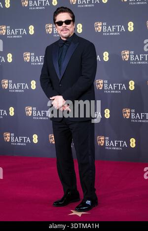 Benicio Del Toro at the 2026 EE BAFTA Film Awards held at The Royal ...