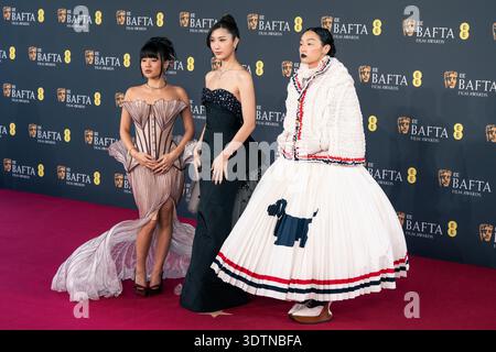 Rei Ami, EJAE and Audrey Nuna attends the BAFTA Film Awards at the ...
