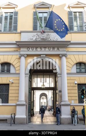 Milan, Milan Police Headquarters, press conference for the arrest of ...