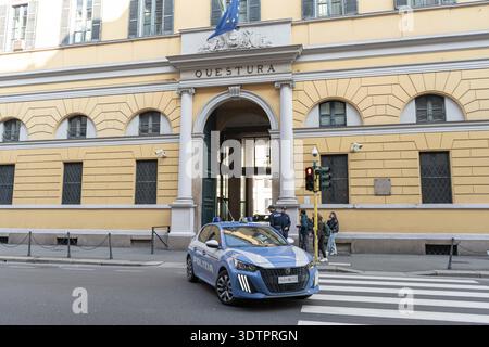 Milan, Milan Police Headquarters, press conference for the arrest of ...