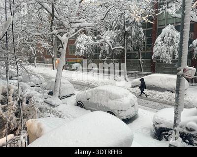 February 23, 2026, New York, New York, USA: (NEW) Blizzard Buries New ...