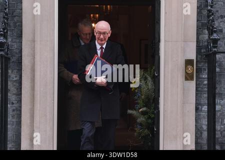 Work and Pensions Secretary Pat McFadden leaves after attending a ...