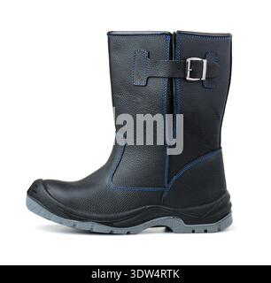 A single new of boot, isolated on white background Stock Photo - Alamy