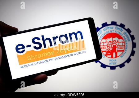 In this photo illustration, an EPFO (Employees' Provident Fund ...