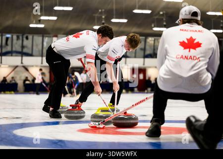 Team Canada - men, Owain Fisher. World Junior Curling Championships ...