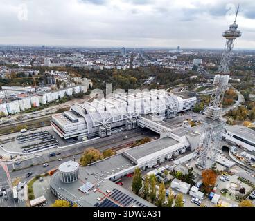 Aerial drone picture shows the historical Huisekouter mill in Kruisem ...