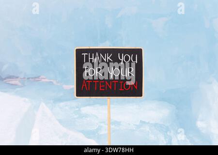 Thank you for your attention symbol. Concept words Thank you for your ...